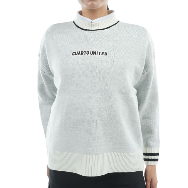クアルトユナイテッド　CUARTO UNITED　ビッグロゴセーター　レディス