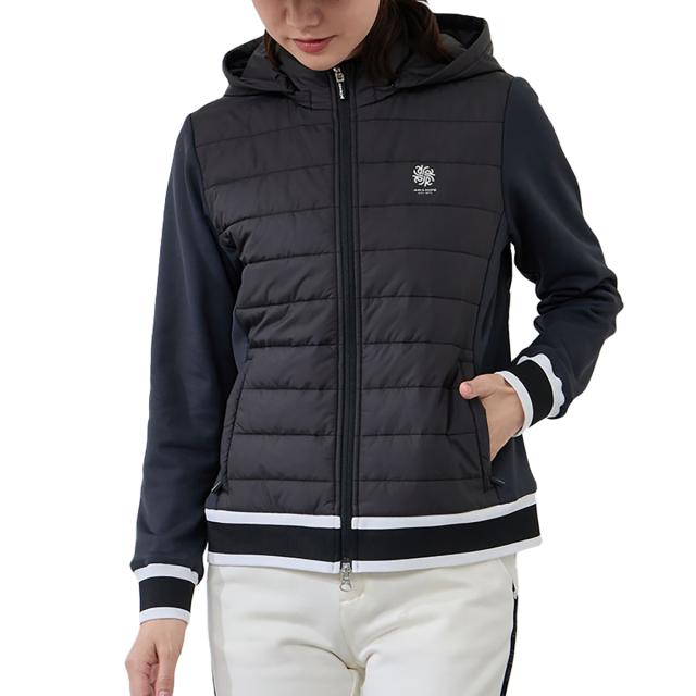 ジュン アンド ロペ　JUN & ROPE　ストレッチ 2WAY中綿タフタブルゾン　レディス