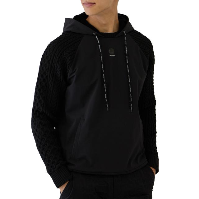 ジュン アンド ロペ　JUN & ROPE　ストレッチ コーデュラハイブリッドプルオーバーフーディー