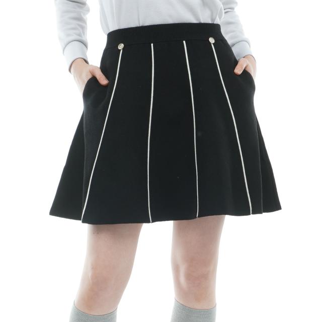 セシルマクビー グリーン　CECIL McBEE green　ニットプリーツスカート　レディス