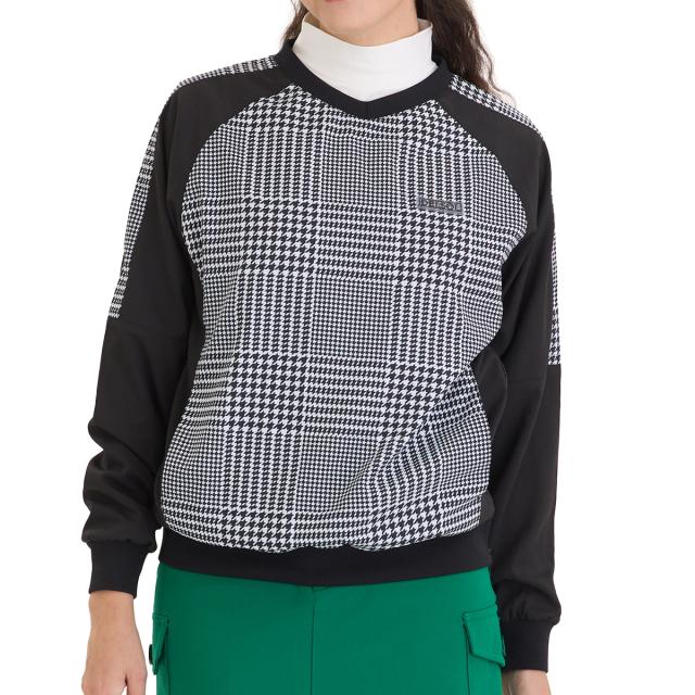 デルソルゴルフ　DELSOL GOLF　裏メッシュ使い長袖プルオーバー　レディス