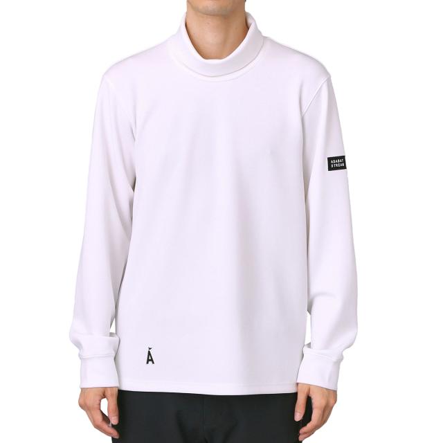 アダバットストリーム　ADABAT STREAM　ストレッチ オフタートル バックプリントプルオーバー