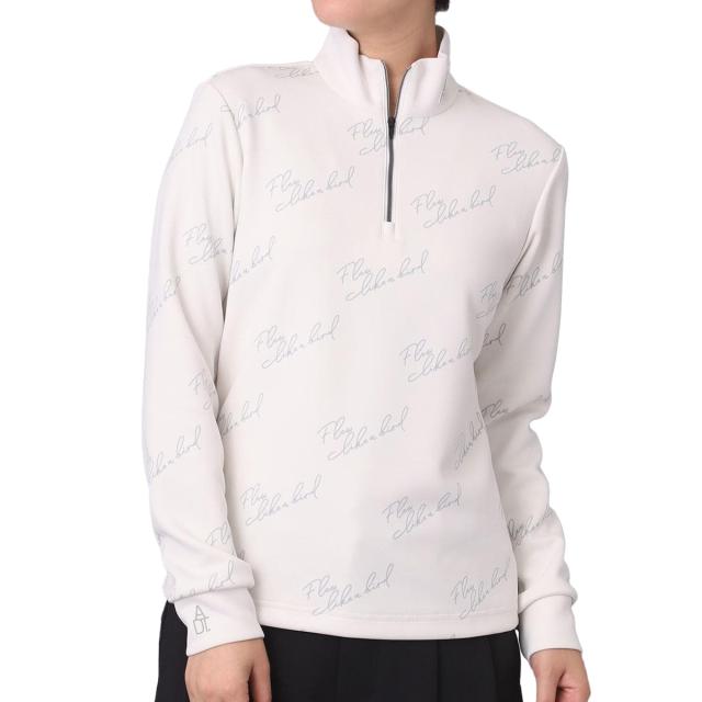 アダバットストリーム　ADABAT STREAM　櫻井貴史コラボ ストレッチモックネック長袖Tシャツ　レディス