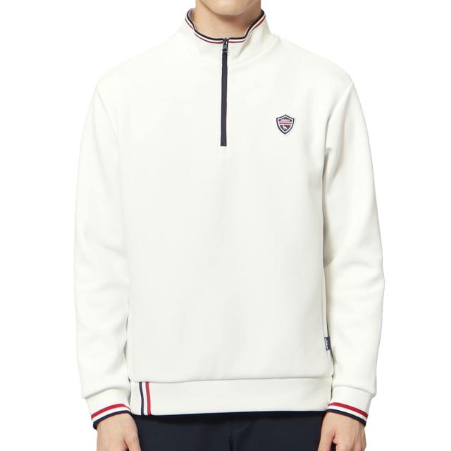 アダバットネイビー　ADABAT NAVY　せとはるコラボ ハーフジッププルオーバー