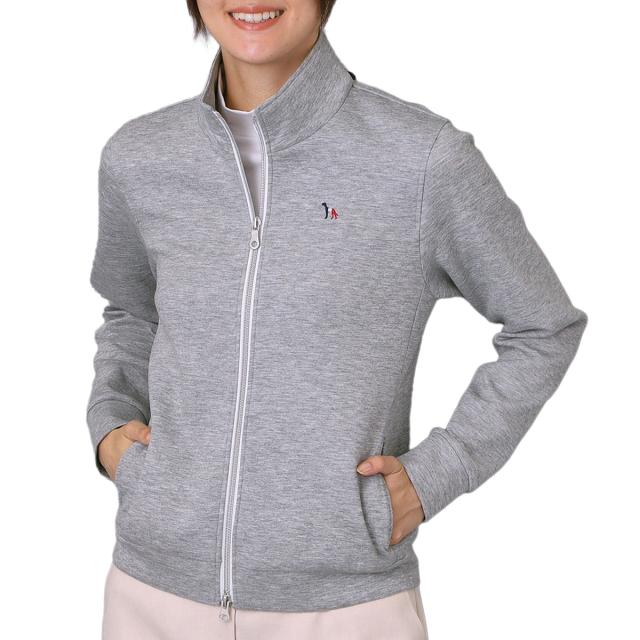 アダバットネイビー　ADABAT NAVY　ストレッチ ライトスムースジップブルゾン　レディス