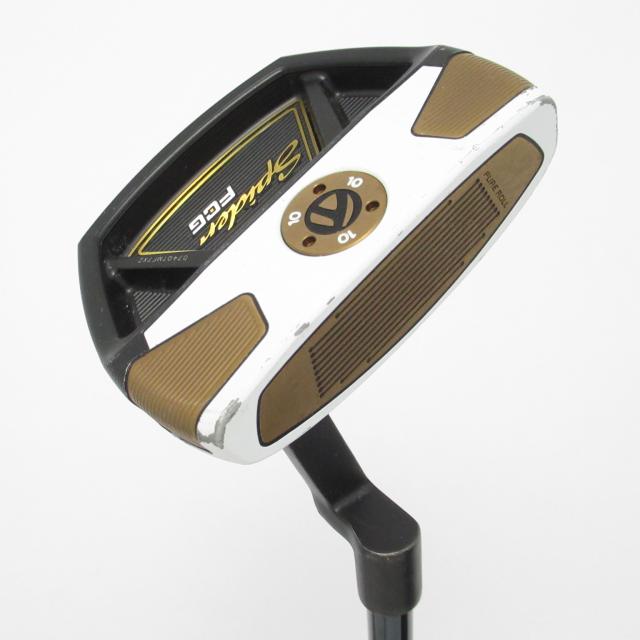 【中古ゴルフクラブ】テーラーメイド　SPIDER　スパイダー FCG ブラック／ホワイト クランクネック パター スチールシャフト　シャフト…