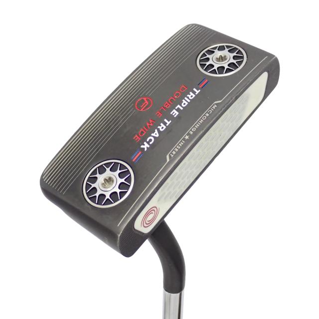 【中古ゴルフクラブ】オデッセイ　STROKE LAB　トリプル トラック DOUBLE WIDE FLOW パター カーボンスチール複合シャフト　シャフト：…