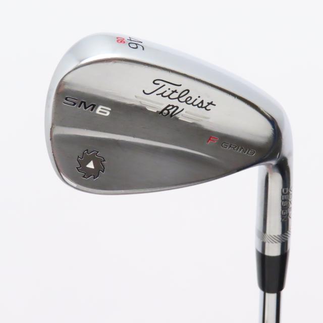 【中古ゴルフクラブ】タイトリスト　Vokey　ボーケイ SM6 ツアークローム F GRIND ウェッジ スチールシャフト　シャフト：スチールシャ…
