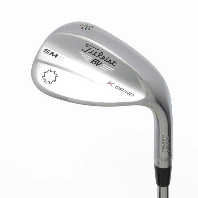【中古ゴルフクラブ】タイトリスト　Vokey　Vokey SM6 ツアークローム K GRIND ウェッジ スチールシャフト　シャフト：スチールシャフト