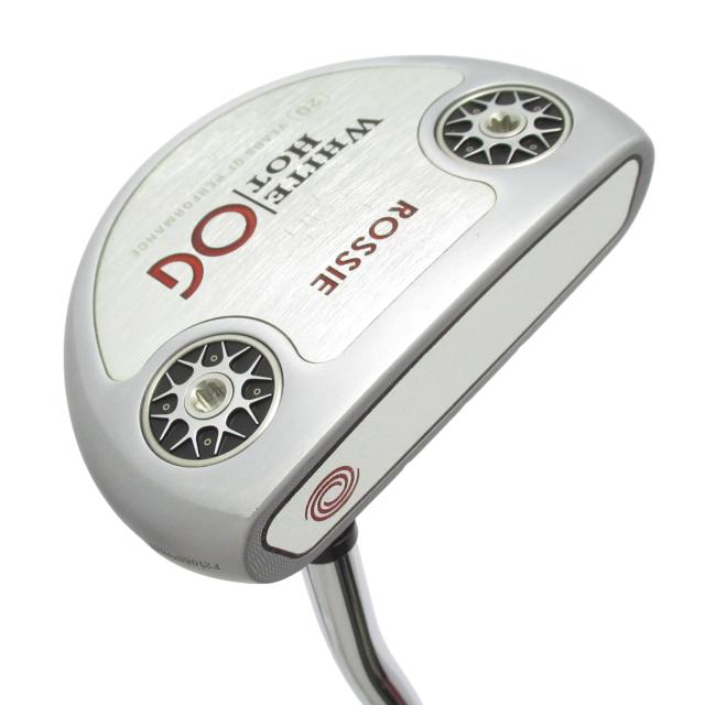 【中古ゴルフクラブ】オデッセイ　White Hot　ホワイトホット オージー ROSSIE SLシャフト装着 パター カーボンスチール複合シャフト　…