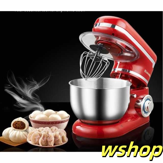 レビュー高評価商品 多機能デザイン 業 【wshop 業務用ミキサー 低騒音 】スタンドミキサー 混ぜる?練る?泡立てる 在庫わずか 多機能メタルミキサー パンこね機 話題商品 5L大容量ボウル 7段階変速 売上急増中 家庭用 3種類アタッチメント付き 数量限定入荷