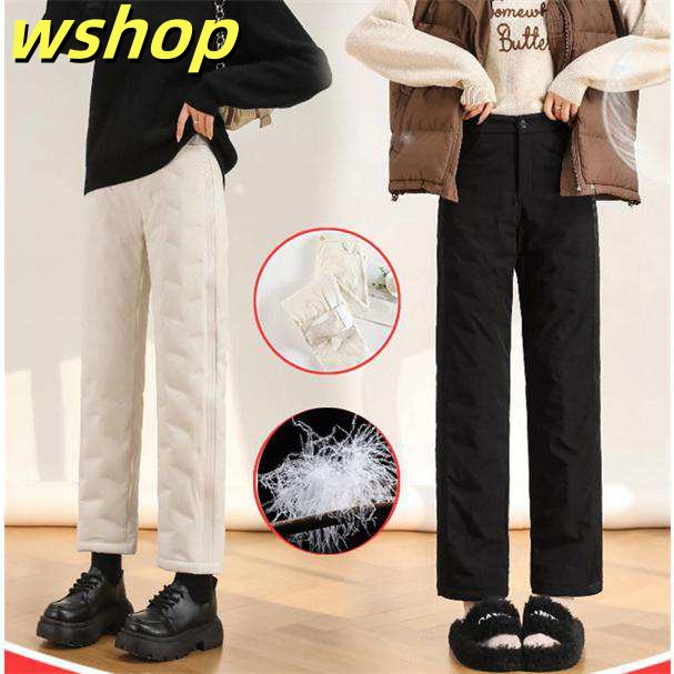 在庫限りの大特価 品質安心 カジュアル 秋冬物 【wshop フェイクダウン 中綿入りズボン レビュー高評価 レディース 暖パン 防寒着 ロングパンツ 話題商品 】中綿パンツ 在庫わずか 女性用 アウトドア 作業着 ダウンパンツ 送料無料実施中