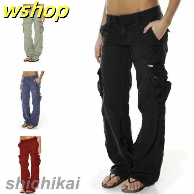 生活快適特集 多機能デザイン 20代30代40代 XS 春 】カーパンツ 50 ワークパンツ カーキ多ポケットカジュアルゆったりストレートパンツ 夏 レビュー高評価 XXL 【wshop デニム S 3XL4XL レディース L 在庫わずか 大きいサイズ 収納便利 M お買い得プライス