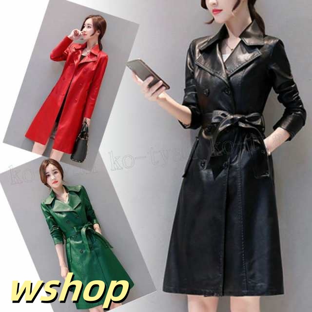 レビュー高評価商品 店長太鼓判 オフィス キレイめ レディースコート レディース 話題商品 革コート レザーコートレディース レザーコート 【wshop 】トレンチコート トップス 在庫わずか アウター ランキング常連 個性的 お買い得プライス