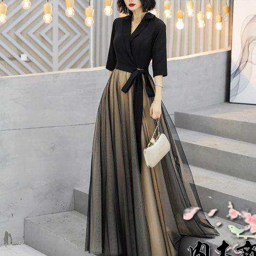 注目ランキング上位 売上急増中 数量限定入荷 多機能デザイン 軽量仕様 Vネック 7分袖 演奏会 チュー パーティードレス お呼ばれ 大きいサイズ Aライン マキシ丈 ロングワンピース 謝恩会 今だけ 二次会 袖あり 結婚式