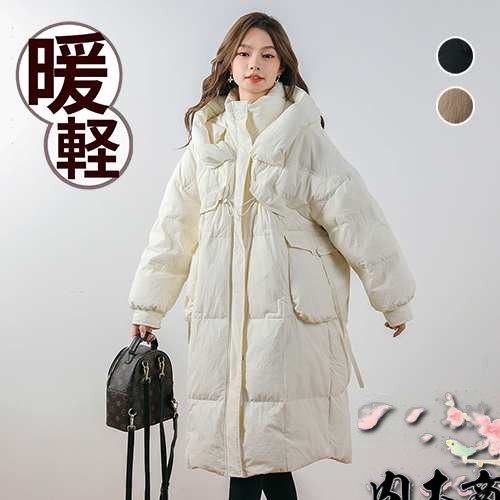 新登場 レビュー高評価 シンプル おしゃれ レディース 防寒 軽量 冬 厚手 黒 ゆったり 無地 アウター 秋 50代 20代 40代 30代 フード付き 白 大人 ロング丈 暖かい コート ダウンコート 防風 大きいサイズ 着痩せ ロングコート 冬用