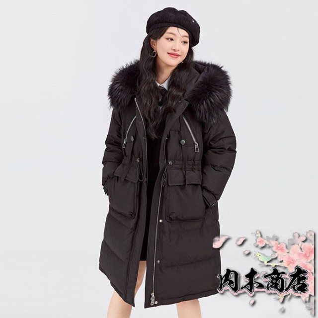 レディース 学生 通学 通勤 軽量 防寒 ダウンコート ロング ダウンジャケット ロングコート 秋 冬 ダウン アウター きれいめ 大きいサイズ フード付き 厚手 冬服 黒 白 暖かい 前開き 着痩せ ゆったり 韓国ファッション 可愛い カジュアル コート