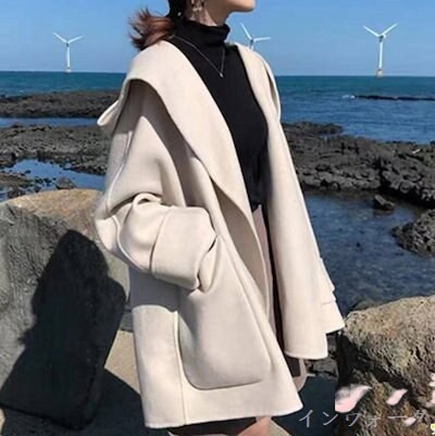 売れ筋アイテム 新登場 レビュー高評価 ブラック レディース ギフトにも最適 今だけ カジュアル フード付 アウター 薄手 春コート 大きいサイズ ホワイト コート 送料無料 クリスマス 冬物 冬の新生活応援