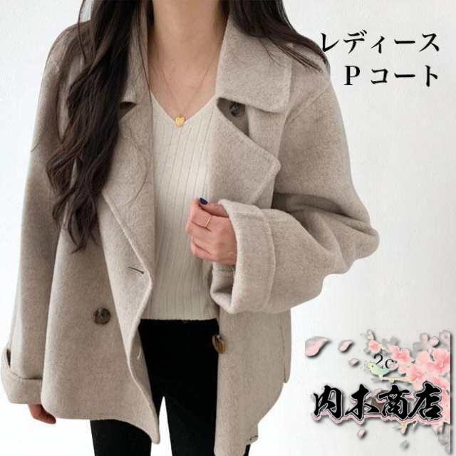 注目ランキング上位 話題商品 売上急増中 体型カバー レディース 通勤 店長太鼓判 今だけ Pコート ハーフコート ダブルボタン お洒落 アウター ツイードジャケット チェスターコート ピーコート 秋冬 即納対応中 防寒対策