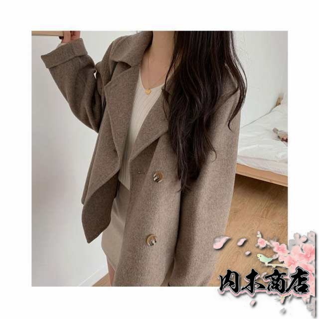 注目ランキング上位 話題商品 売上急増中 体型カバー レディース 通勤 店長太鼓判 今だけ Pコート ハーフコート ダブルボタン お洒落 アウター ツイードジャケット チェスターコート ピーコート 秋冬 即納対応中 防寒対策