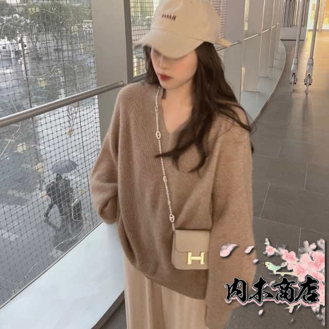 売れ筋アイテム レビュー高評価 話題商品 ギフトにも最適 S アプリコット 個性的 ワイド プルオーバー M セーター L トップス キャメル リブニット ボリューム袖 伸縮性 XL Vネック 長袖 送料無料 クリスマスギフト あったか 冬の新生活応援