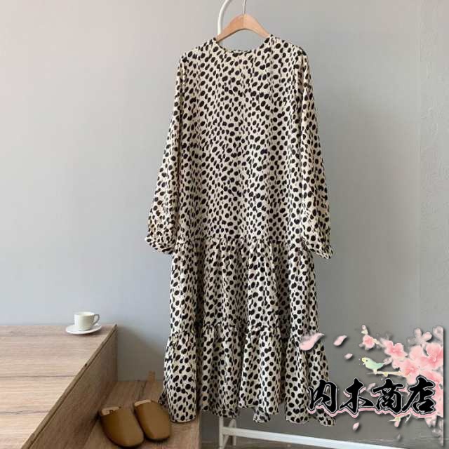 人気急上昇 レビュー高評価 レディース 家中時間充実化 ギフトにも最適 50代 ロング丈 ドット柄 丸首 長袖 40代 きれいめ 春 夏 ワンピース フォーマル Aライン お買い得プライス 送料無料 クリスマスプレゼント 季節限定