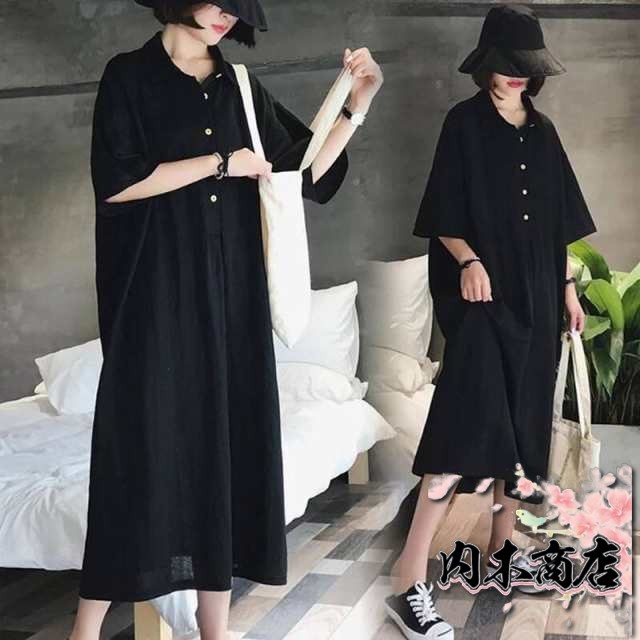 売れ筋アイテム 話題商品 ランキング常連 レディース 毎日使える便利品 キレイめ 大きいサ マキシワンピース 黒ロングスカート 春夏 半袖ワンピース オシャレ polo襟 韓国風 40代 シャツワンピース 送料無料