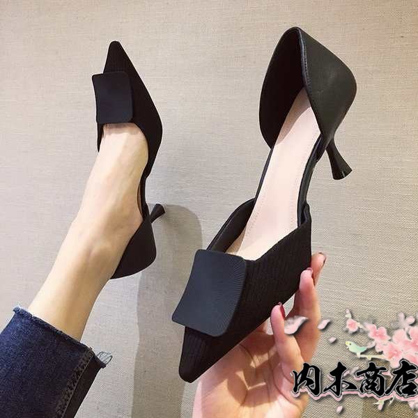 レビュー高評価 多機能デザイン シューズ レディースシューズ 靴 レディース 通勤 秋の新作特集 春夏 ハイヒール 収納便利 今だけ オ 痛くない 履きやすい ポインテッドトゥ ニットパンプス お買い得プライス 防寒対策