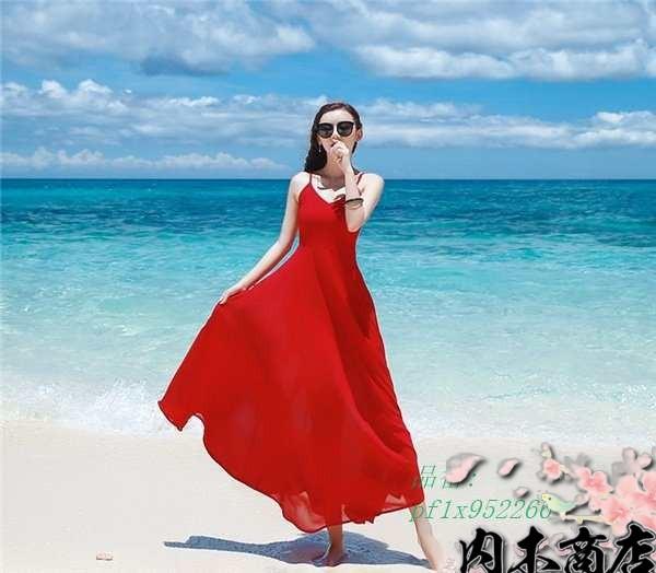 レビュー高評価 新登場 レディース 旅行 秋の新作特集 品質安心 ボヘミア風 キャミソールワンピースリゾートワンピ ハワイアン ビーチ Aライン 赤 夏ワンピース ロングワンピース お買い得プライス 送料無料