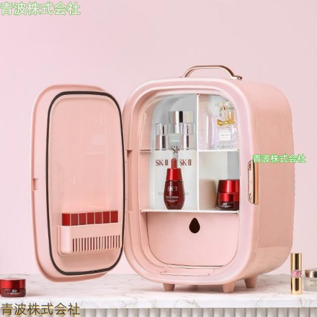 おしゃれ 車載用 車用 コンパクト 静音 小型 化粧品 家用 冷蔵庫 ミニ 美容家電 コスメセラー 保冷保温 コスメクーラー 冷却 保冷庫 ピンク 可愛い 小型 化粧品専用冷蔵庫 白 ホワイト 持ち運び便利 収納 ミニ冷蔵庫 コスメ専用冷蔵庫 低騒音