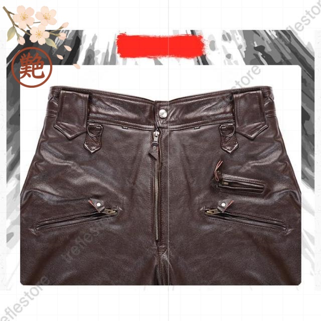 スキニー スリム 春秋冬 厚手 ロングパンツ ライダース モーターパンツ 牛革 ストレート 【ポイント10倍！】本革 防風防寒 レザーパンツ メンズ革パン バイクパンツ スキニー スリム 春秋冬 厚手 ロングパンツ ライダース モーターパンツ