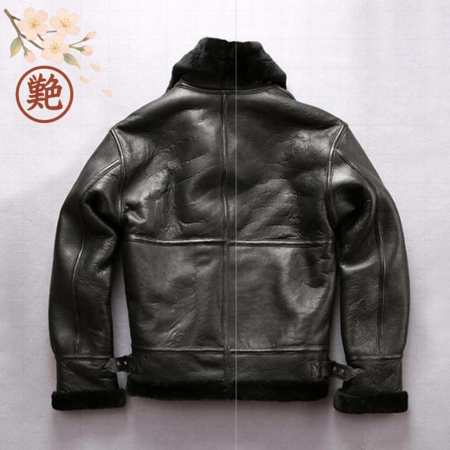 -3 ライダースジャケット 本革ジャケット -3 革ジャン ー3フライトジャケット 本皮 ボア メンズ 本革 ビックサイズ 防寒 アウター バイカージャケット フライトジャケット メンズ 本物 皮ジャン 羊毛 ムートンジャケット