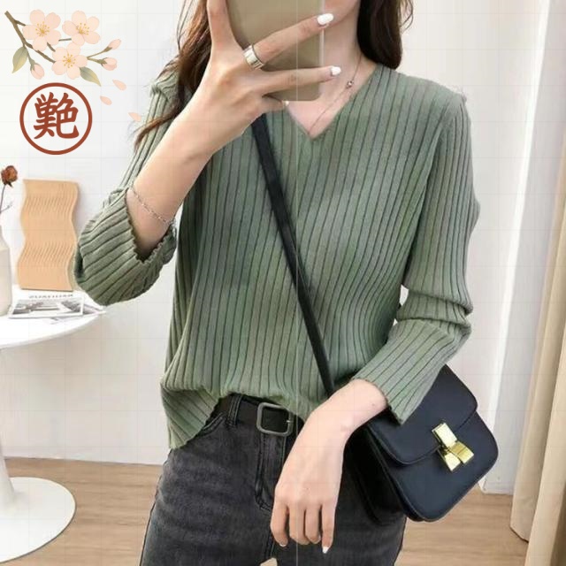 リブ シンプル 春 ゆったり プルオーバー セーター ゆるニット 秋 ニット ニットトップス 無地 全10色×7サイズ！大きサイズ ネック 全10色×7サイズ！大きサイズ 冬 ネック リブニット