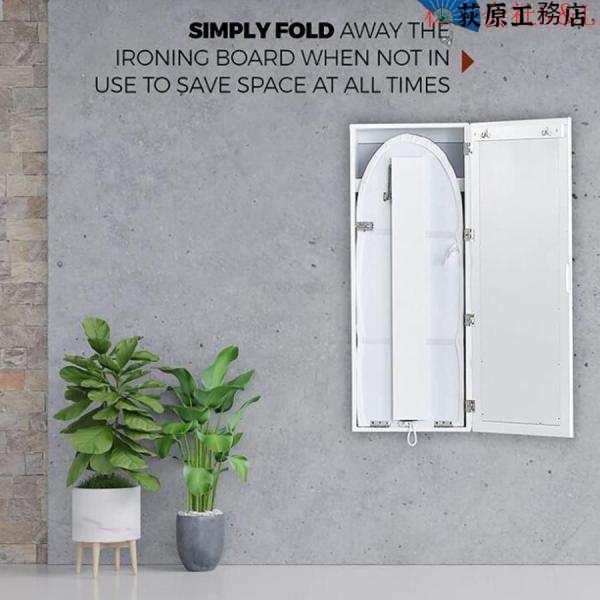 便利グッズ特集 -アイロン台壁のアイロン台のキャビネット家のための折りたたみ式アイロン収納ステーションアパートスモールスペース デザイン性 収納便利 SNS話題 在庫わずか ミラーのドア付きリリースレバー(C 送料無料 クリスマス
