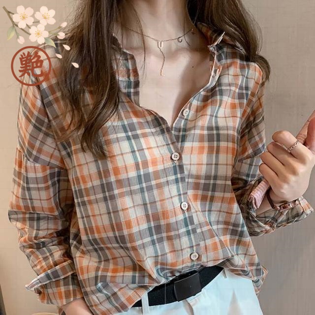 レディース レディースシャツ ブラウス 長袖 チェック柄 シャツ ギンガムチェック チェック カジュアルシャツ 長袖シャツ チェックシャツ シャツ 送料無料