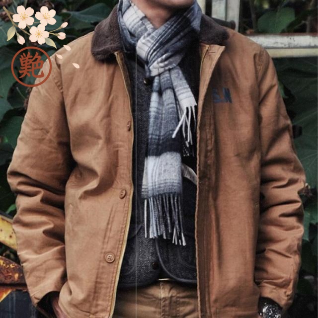 ?1デッキジャケット ．． -1デッキジャケット ネイビー ?1デッキジャケット カーキグリーン カーキグリーン メルトン -1デッキジャケット キャメル ネイビー キャメル メルトン -1デッキジャケット 米海軍 防寒対策