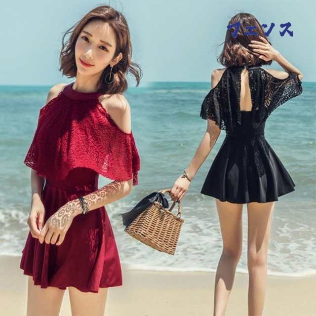 生活快適特集 品質安心 温泉 レース 海水浴 ビーチ セクシー 水着レディース 送料無料 売上急増中 スイムウェア スイミング レッド 可愛い ガールズ 水着 ワンピース型 ミズギ 黒い 軽量仕様 送料無料実施中