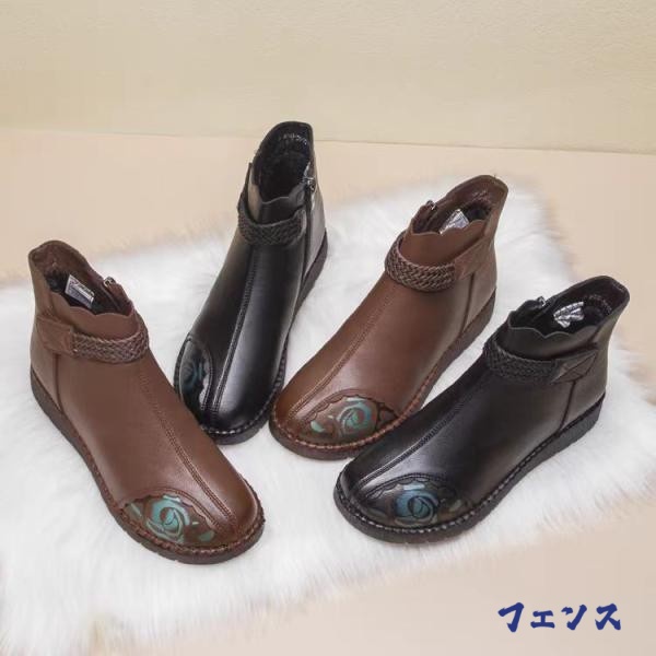 家中時間充実化 毎日使える便利品 ブーツ冬スノーブーツレディースショート大きいサイズサイドジッパー防滑滑り止め防寒靴裏ボア暖かい 雪対応かっこいい婦人靴ビジネス 人気急上昇 送料無料 売上急増中 送料無料実施中