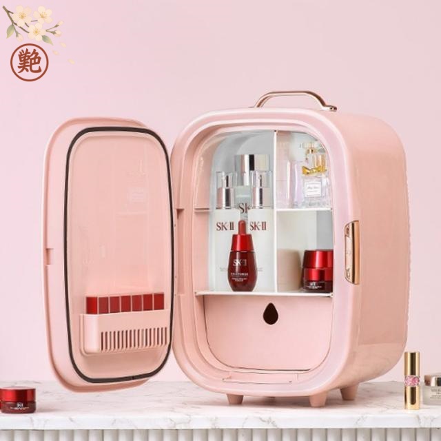 ケース ミニ冷蔵庫 収納 ピンク コスメ専用冷蔵庫 おしゃれ 化粧品 コンパクト 静音 コスメクーラー 小型 車載用 保冷保温 冷却 ホワイト 低騒音 化粧品専用冷蔵庫 保冷庫 美容家電 冷蔵庫 可愛い 白 車用 ミニ 家用 持ち運び便利 小型 コスメセラー