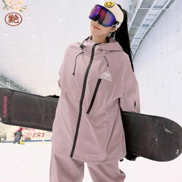 上下セット フード付き 防寒 ジャケット 雪遊び ウェア 防風 スノボウェア レディース パンツ スノボ 撥水 アウター 中綿 保温 スノーボード カジュアル スノーボードウェア ボードウェア スキーウェア 裏起毛 防風