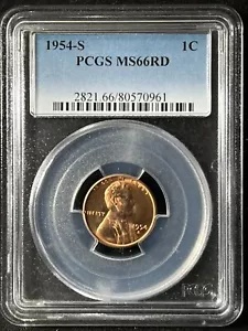 1954-S 1C RD リンカーン小麦 1 セント PCGS MS66RD 80570961の通販はau PAY マーケット - アンティーク輸入専門店 VIVITO.shop | au ...