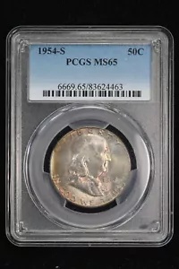 1954-S フランクリン ハーフダラー トーン PCGS MS65 30OLの通販はau PAY マーケット - アンティーク輸入専門店 VIVITO.shop | au PAY マーケット ...
