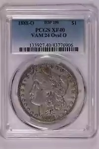 1888-O VAM 24 "オーバル O" トップ 100 モーガン ドル PCGS XF40の通販はau PAY マーケット - アンティーク輸入専門店 VIVITO.shop | au ...