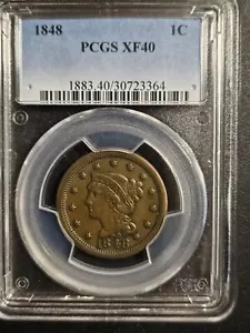 1848 編み込みヘア ラージ セント *PCGS XF40 * 6,415,799 のミントの通販はau PAY マーケット - アンティーク輸入専門店 VIVITO.shop | au ...