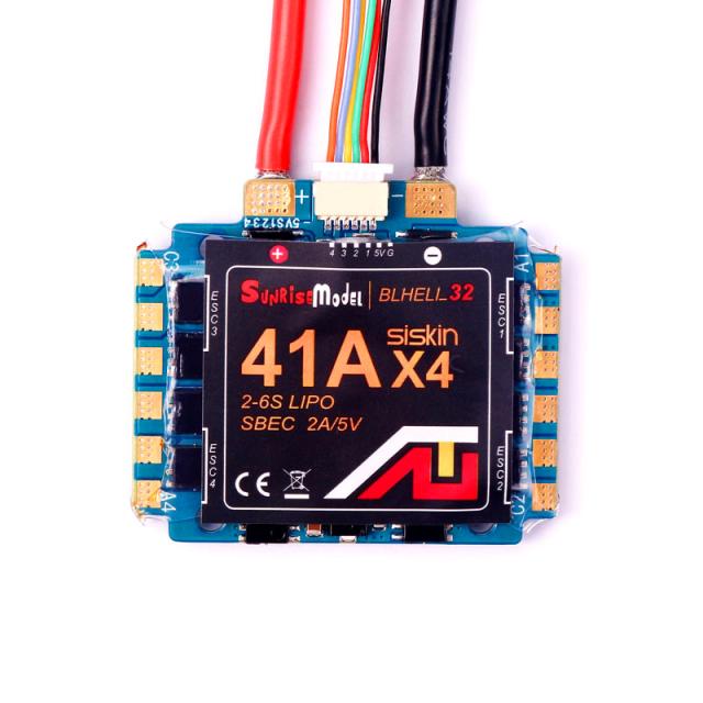 SUNRISE MODEL 41A 2-6S Blheli_32 Proshot 4 in 1 Brushless ESC SBEC 2A ...