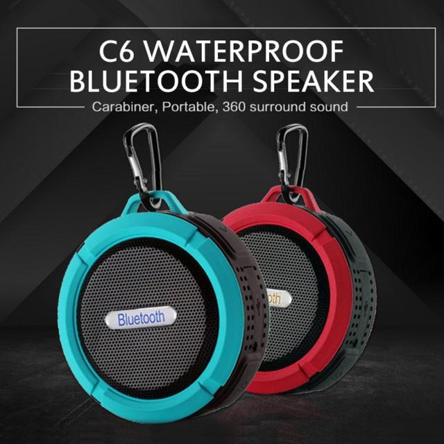 C6ポータブルIp65防水Bluetooth互換スピーカービッグサクションカップフックステレオアウトドアスポーツTfサブウーファーミニスピーカーの通販はau PAY マーケット - キ ...