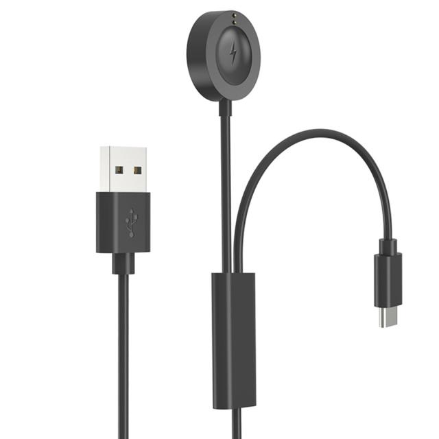 スマートウォッチDzt2017 Dzt2015 Dzt2014と互換性のある1から2充電器ダブル充電ケーブルタイプCインターフェースの通販は ...