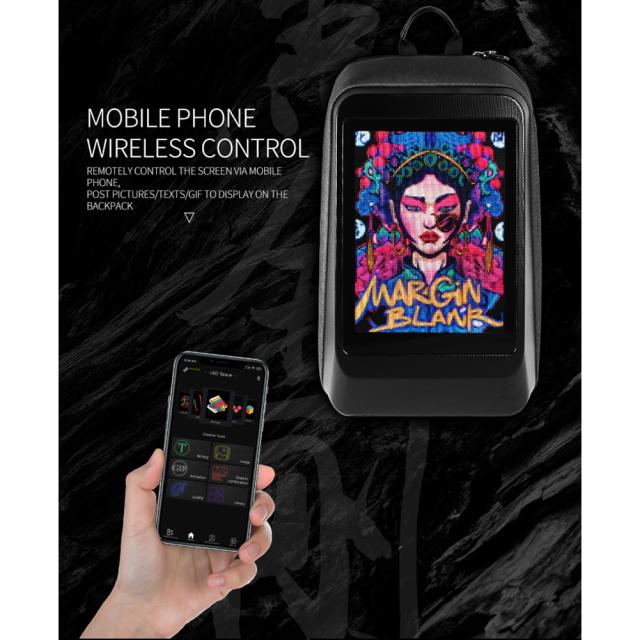 LEDバックパックディスプレイ画面広告マーケティングツール