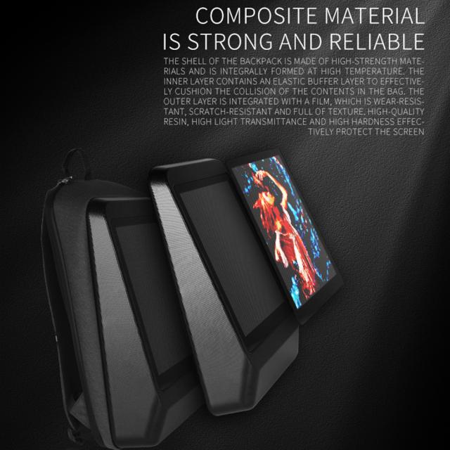 LEDバックパックディスプレイ画面広告マーケティングツール