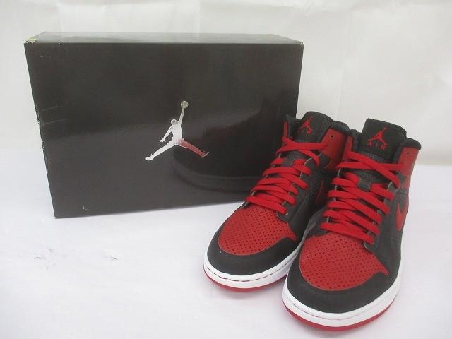 美品 ナイキ NIKE エアジョーダン アルファ1 392813-001 27cm ブラック レッド メンズ